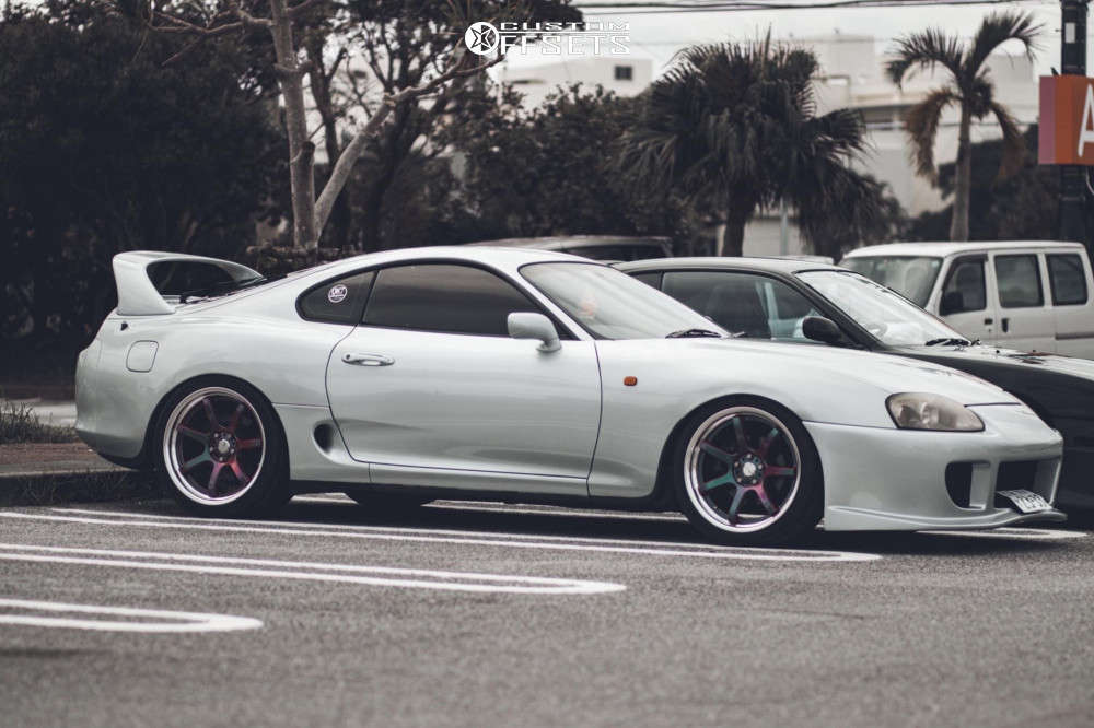 1994 Toyota Supra with 19x10 34 Work T7r2p and 275/35R19 Nitto Nt555 G2 ...