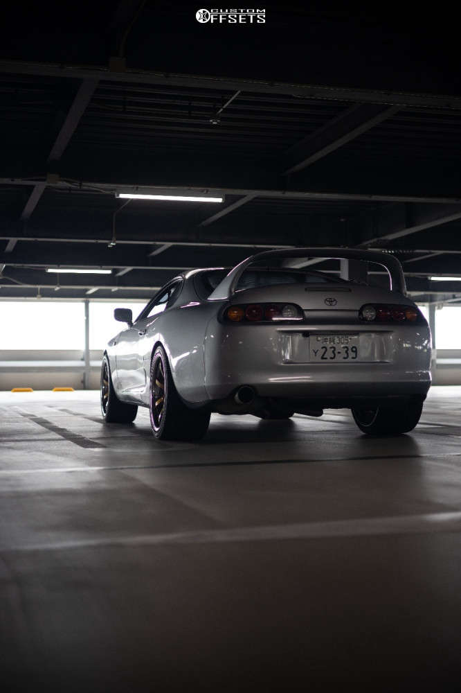 1994 Toyota Supra with 19x10 34 Work T7r2p and 275/35R19 Nitto Nt555 G2 ...
