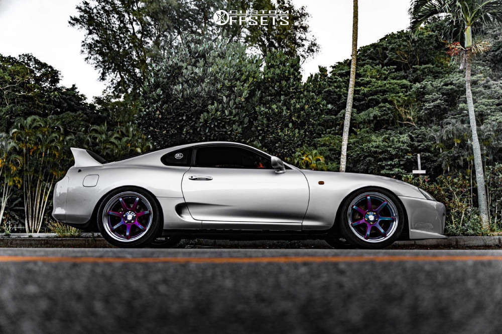 1994 Toyota Supra with 19x10 34 Work T7r2p and 275/35R19 Nitto Nt555 G2 ...