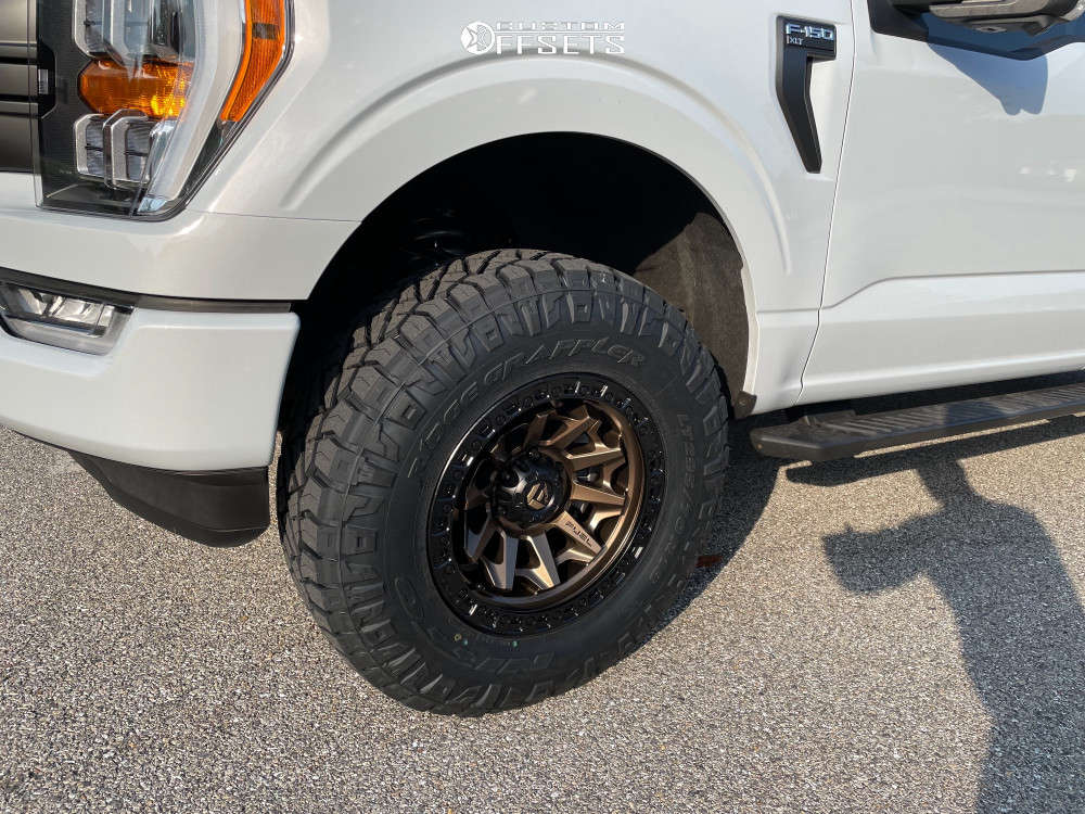 2021 Ford F-150 with 18x9 -12 Fuel Covert and 295/70R18 Nitto Ridge ...