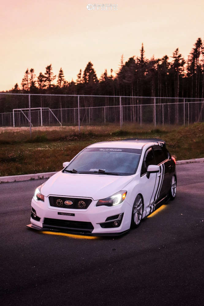 2016 Subaru Impreza with 18x8 40 Niche Targa and 225/40R18 General G ...