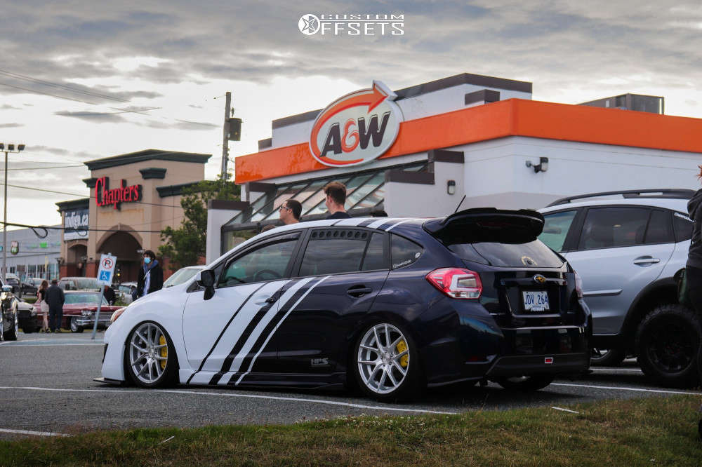 2016 Subaru Impreza with 18x8 40 Niche Targa and 225/40R18 General G ...