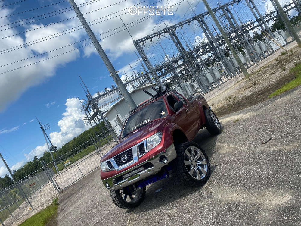 2017 Nissan Frontier with 24x10 30 OE Replicas Denali and 35/12.5R24 ...