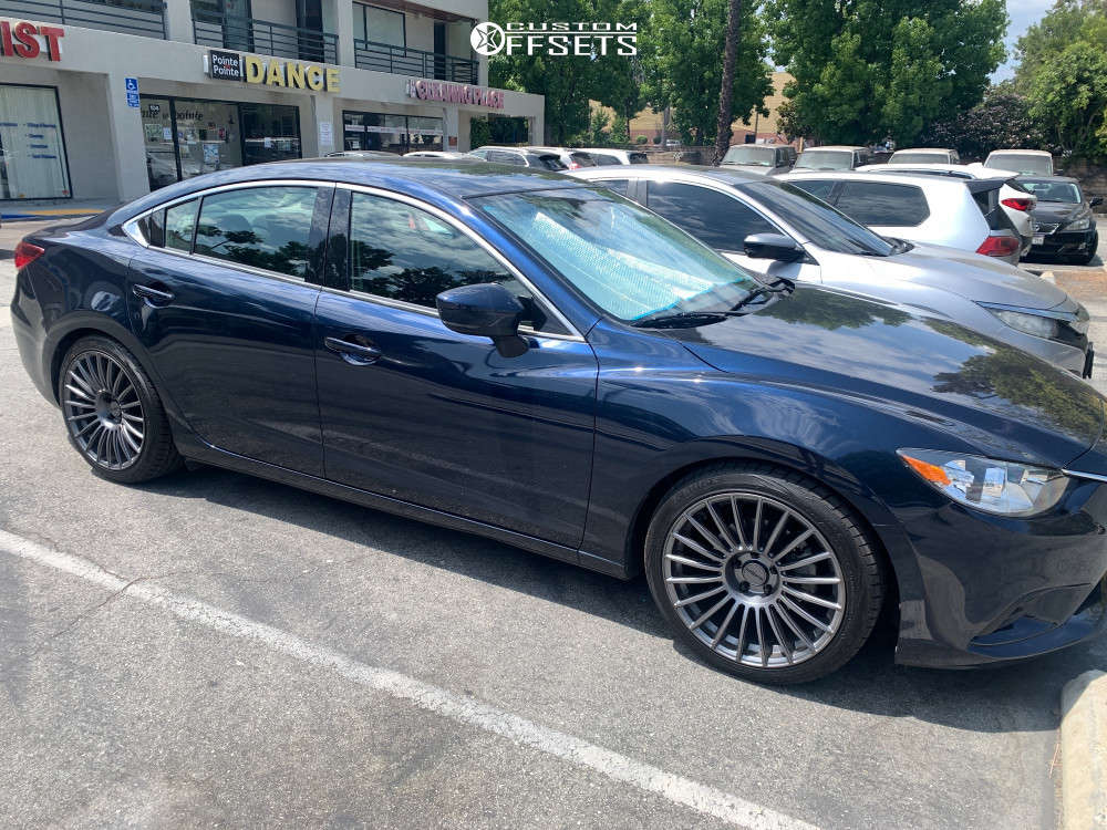 2017 Mazda 6 with 19x9 40 Rotiform Buc and 245/40R19 Achilles Atr Sport ...