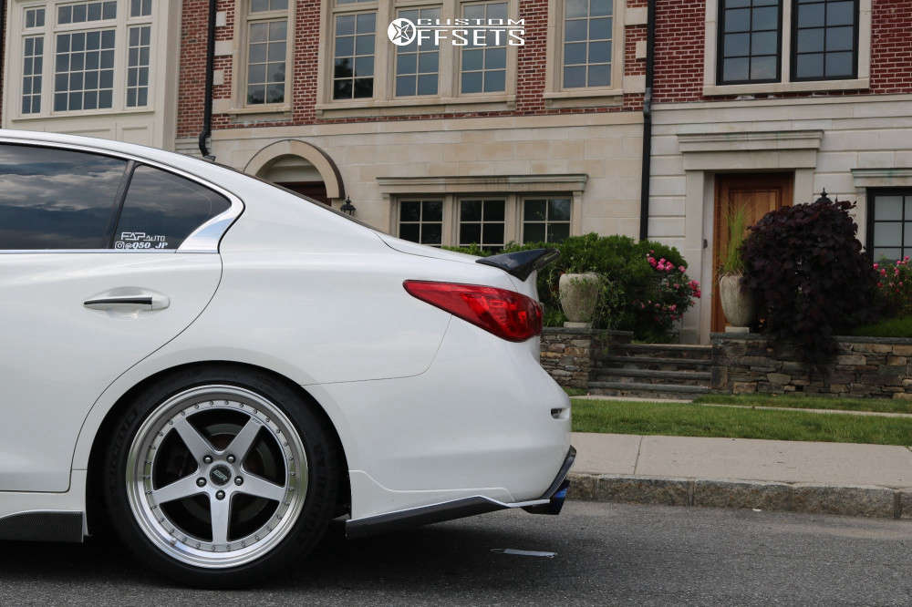 2015 INFINITI Q50 with 19x9.5 35 ESR Cs5 and 245/40R19 Michelin Pilot ...