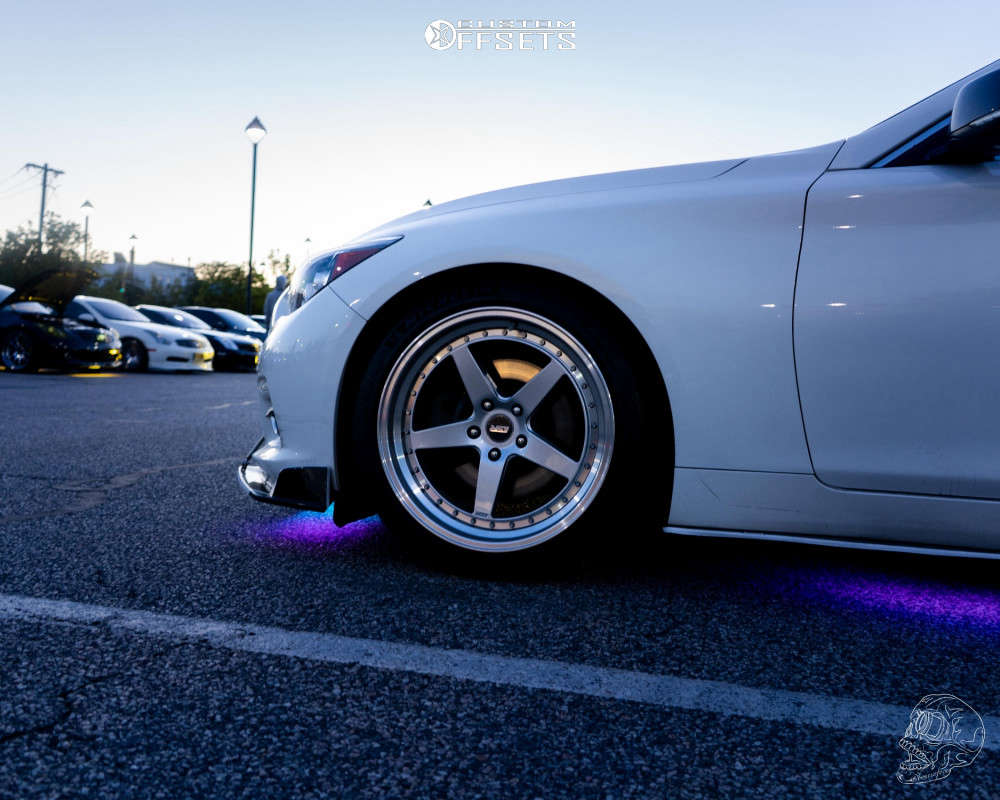 2015 INFINITI Q50 with 19x9.5 35 ESR Cs5 and 245/40R19 Michelin Pilot ...