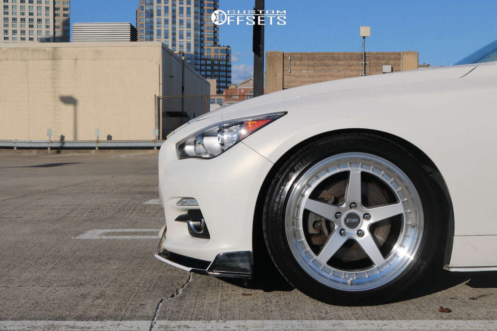 2015 INFINITI Q50 with 19x9.5 35 ESR Cs5 and 245/40R19 Michelin Pilot ...