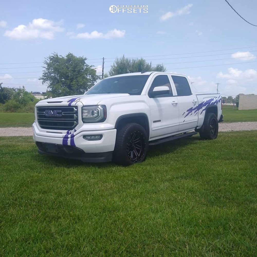 2017 GMC Sierra 1500 with 20x10 -18 Massiv OR4 and 275/55R20 Goodyear ...