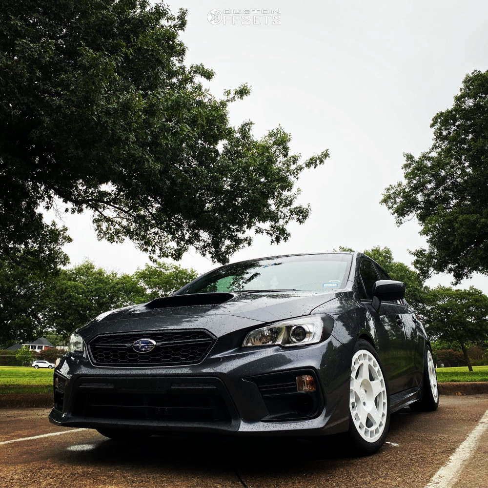 2020 Subaru WRX with 18x8.5 30 Fifteen52 Turbomac and 245/40R18 ...
