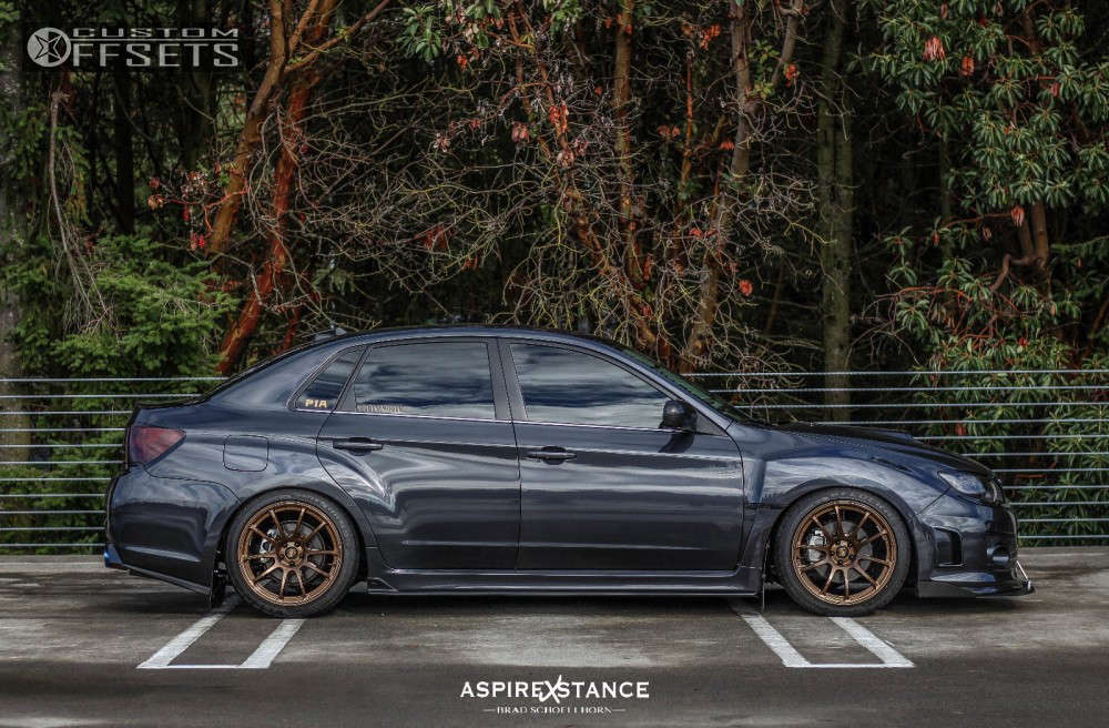2014 Subaru WRX with 18x9.5 34 Miro Type 563 and 235/40R18 Federal 595 ...