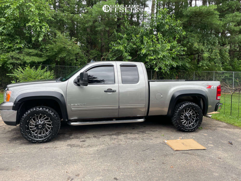 2008 GMC Sierra 1500 with 20x10 -19 Hardrock Overdrive and 33/12.5R20 ...