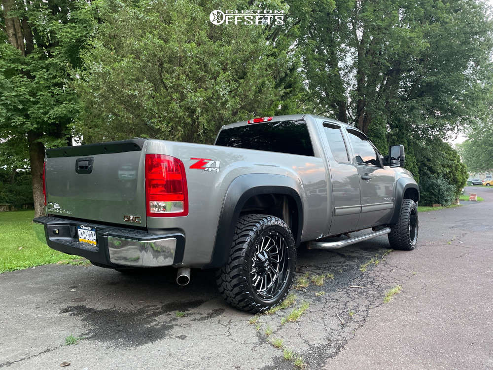 2008 GMC Sierra 1500 with 20x10 -19 Hardrock Overdrive and 33/12.5R20 ...