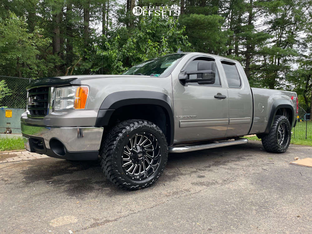 2008 GMC Sierra 1500 with 20x10 -19 Hardrock Overdrive and 33/12.5R20 ...