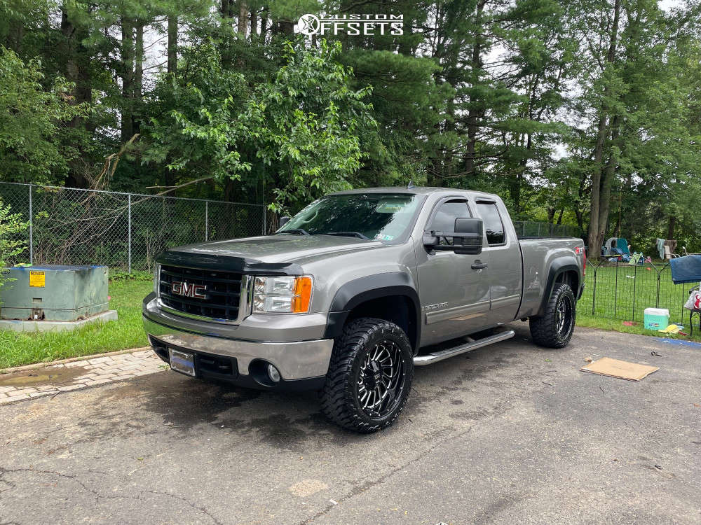 2008 GMC Sierra 1500 with 20x10 -19 Hardrock Overdrive and 33/12.5R20 ...
