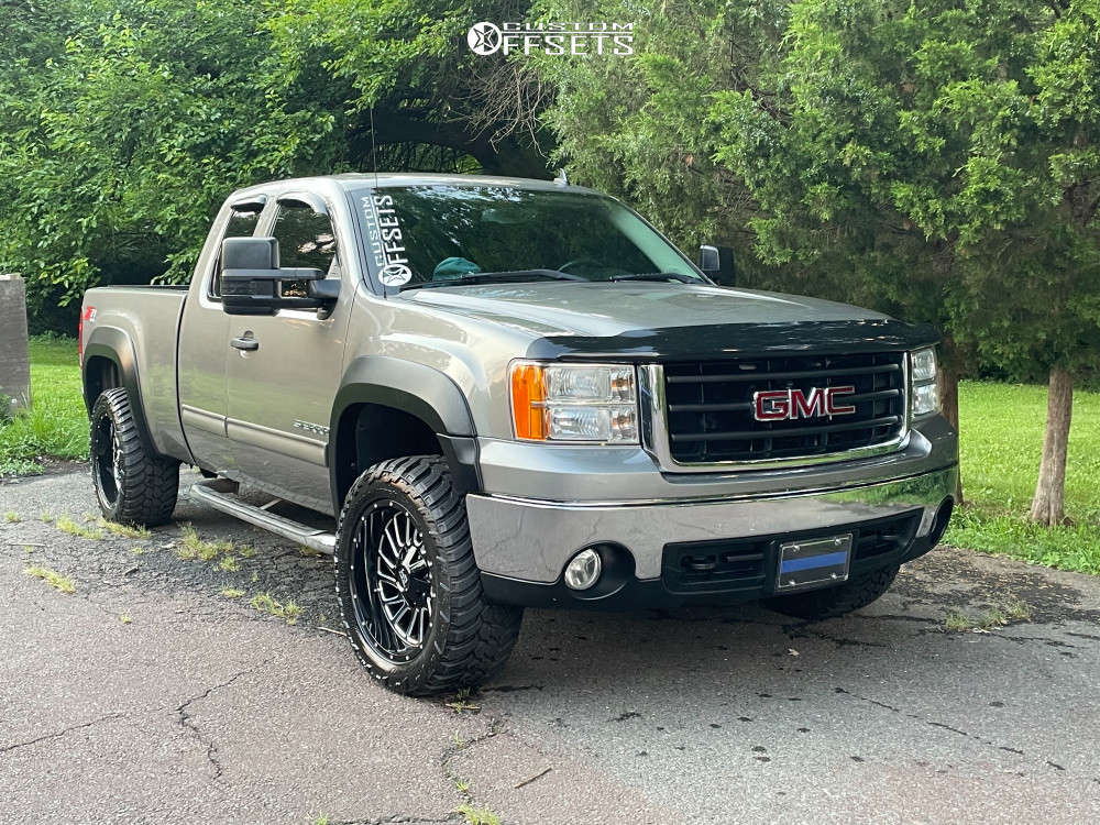 2008 GMC Sierra 1500 with 20x10 -19 Hardrock Overdrive and 33/12.5R20 ...