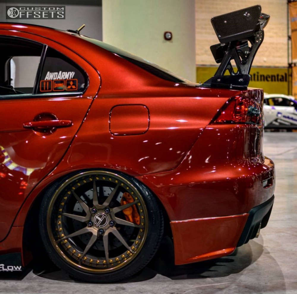 2008 Mitsubishi Lancer Wheel Offset Nearly Flush Air Suspension ...