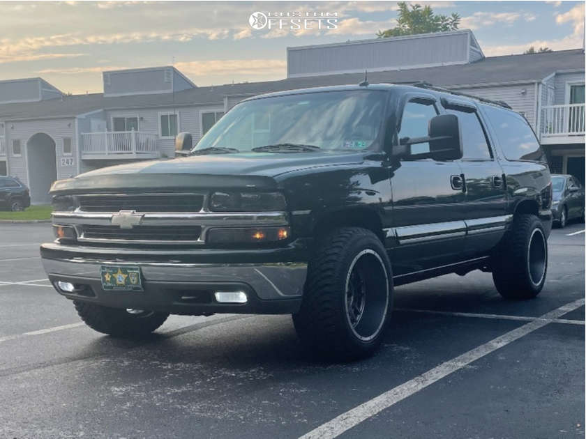 2003 Chevrolet Suburban 1500 with 20x12 -51 Vision Widow and 305/50R20 ...