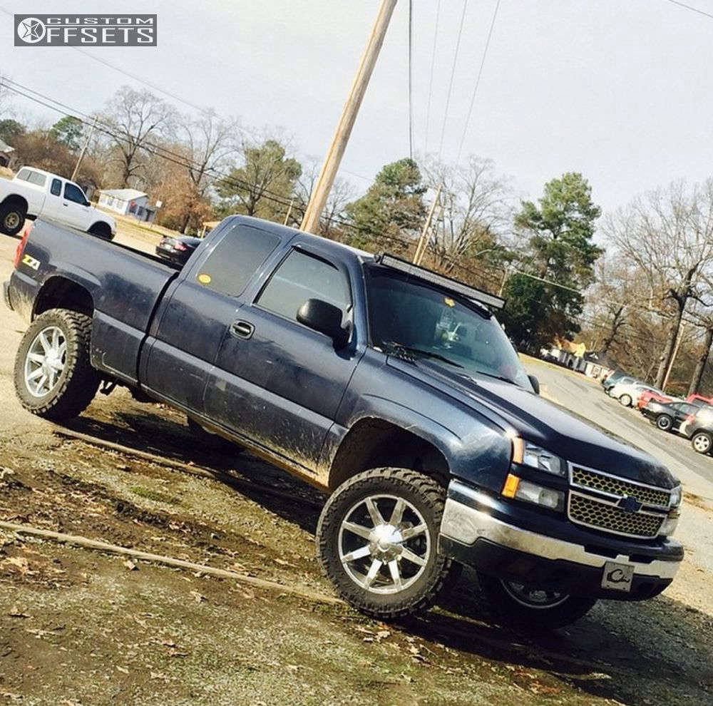 2006 Chevrolet Silverado 1500 with 20x8.5 10 KMC Slide and 33/12.5R20 ...