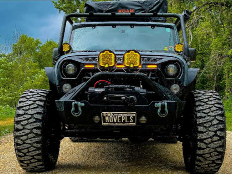 2014 Jeep Wrangler JK with 20x9 -12 RBP 73r and 35/12.5R20 Atturo Trail ...