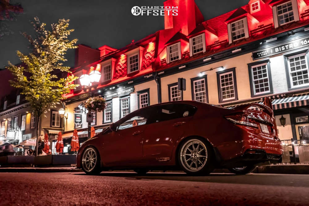 2015 Honda Civic with 18x8.5 35 Aodhan Ds07 and 225/40R18 Nokian Zline ...