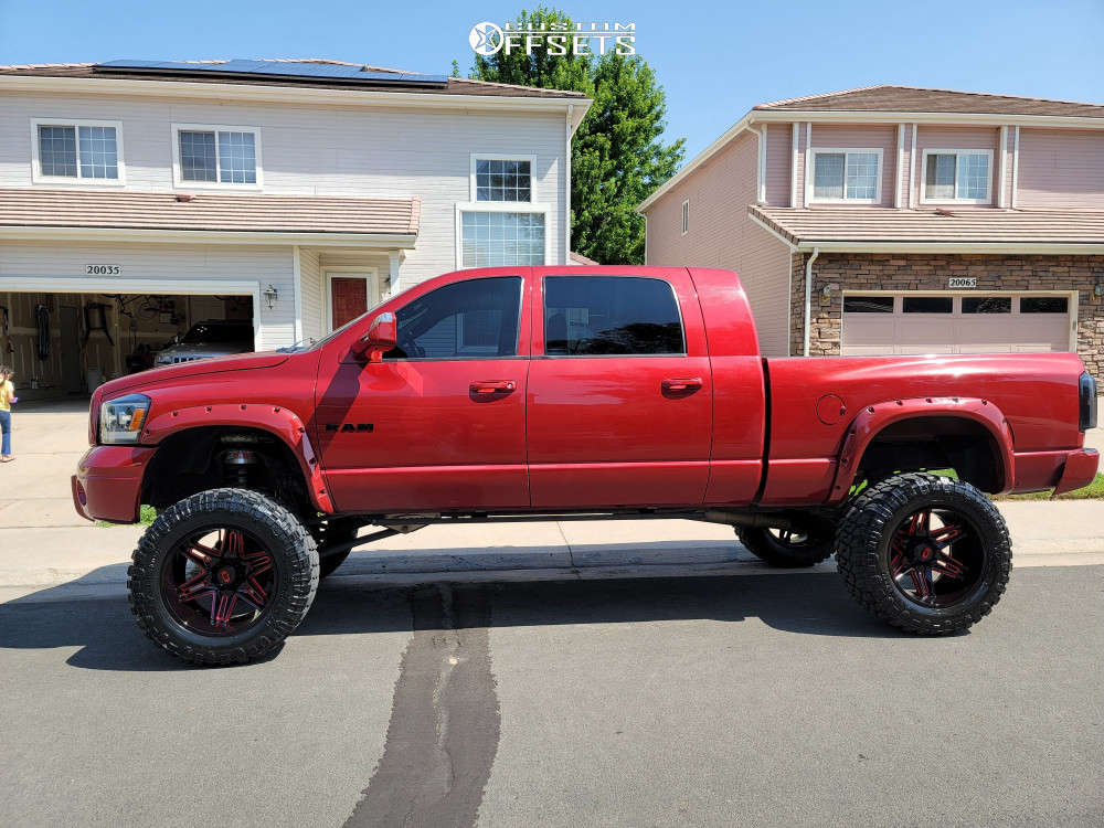 2008 Dodge Ram 1500 with 22x12 -51 Vision Razor and 38/15.5R22 Patriot ...