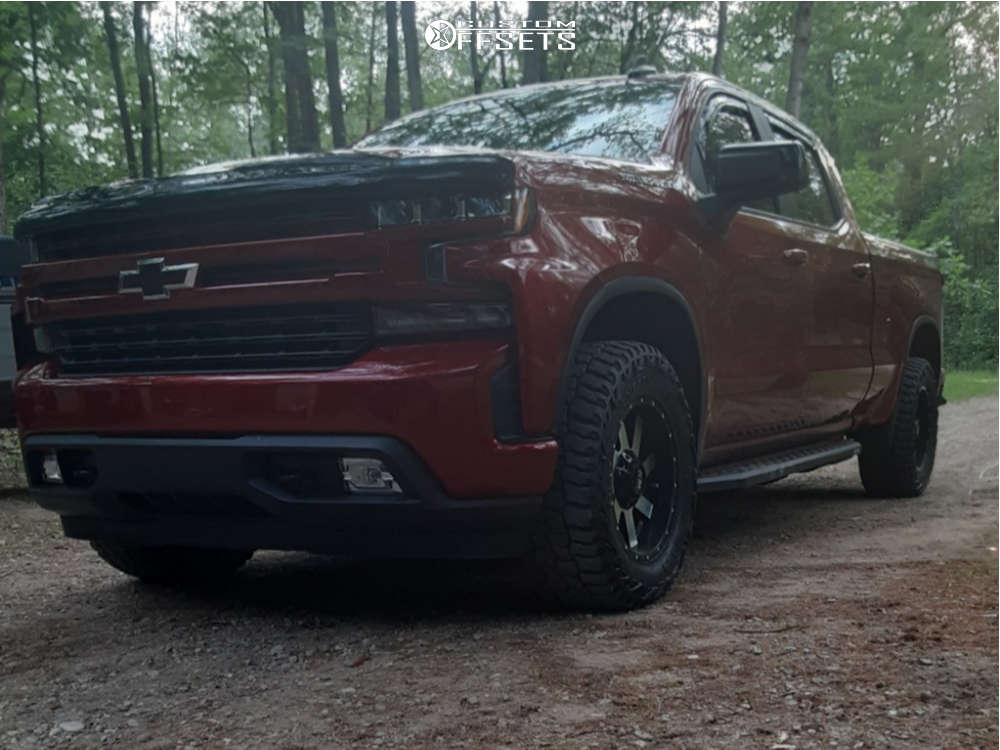 2021 Chevrolet Silverado 1500 with 18x9 -12 Xtreme Mudder Xm-322 and ...