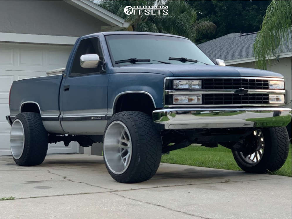 1990 Chevrolet K1500 with 22x14 -76 Axe Offroad Ax1.1 and 33/12.5R22 ...