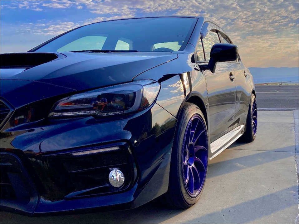 2020 Subaru WRX with 18x9.5 35 Anovia Night and 245/40R18 Nitto Motivo ...