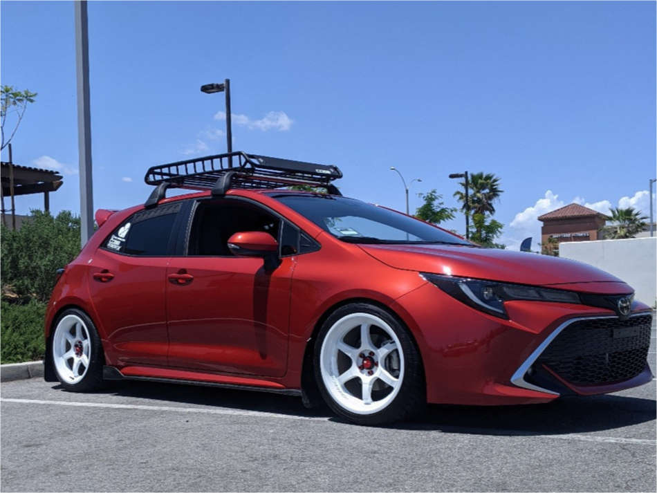 2020 Toyota Corolla with 18x9.5 45 Aodhan Ah08 and 255/35R18 Federal ...