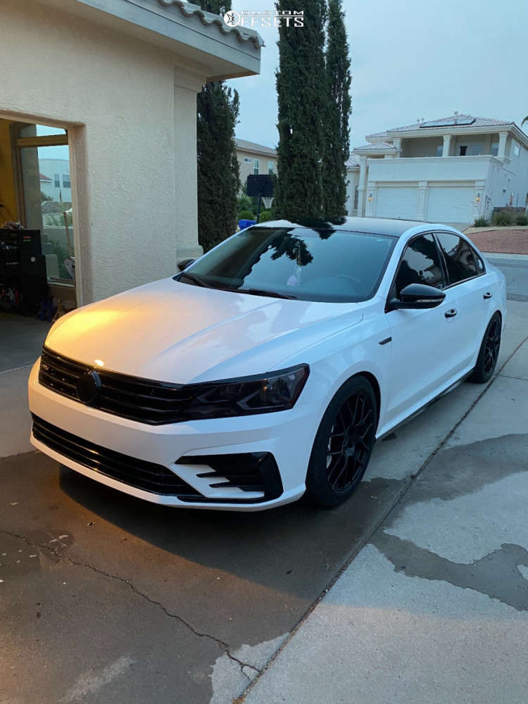 2017 Volkswagen Passat with 19x8 45 Enkei Raijin and 235/30R19 Cooper ...