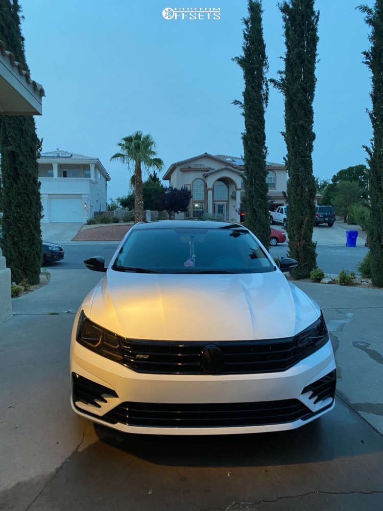 2017 Volkswagen Passat with 19x8 45 Enkei Raijin and 235/30R19 Cooper ...