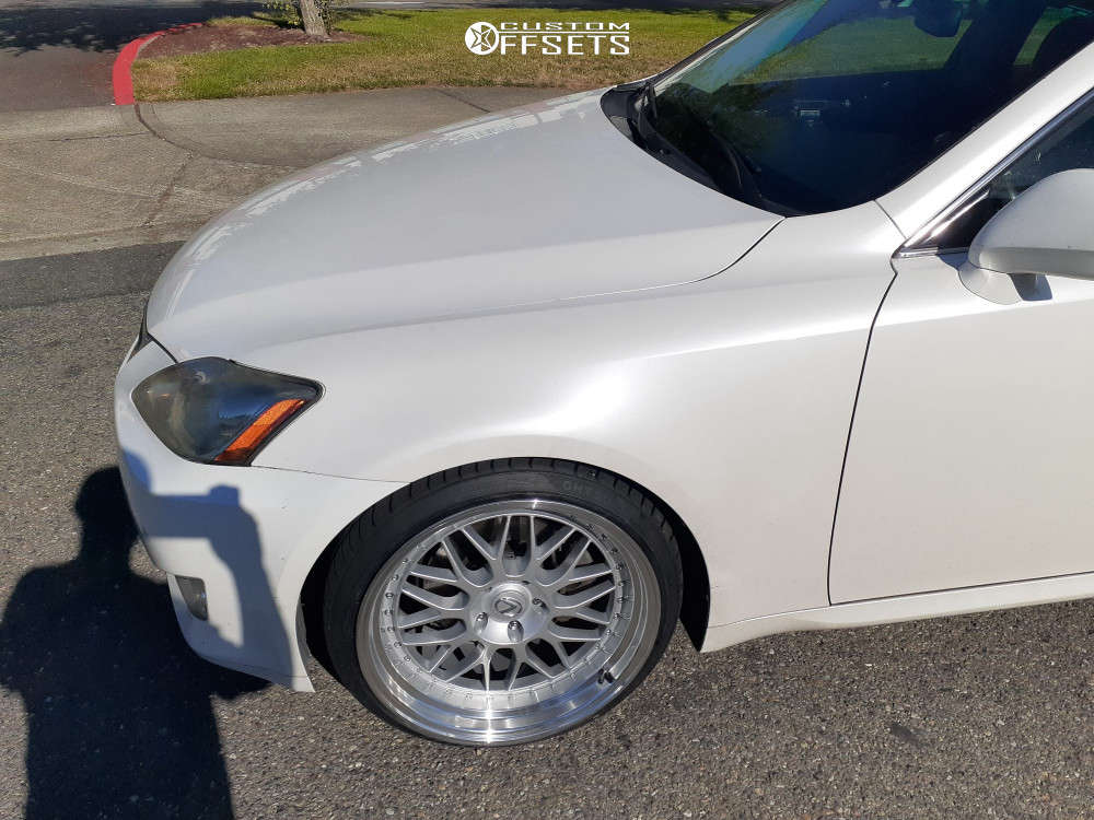 2008 Lexus IS250 with 19x9.5 22 Aodhan Ah02 and 225/35R19 Ohtsu Fp8000 ...