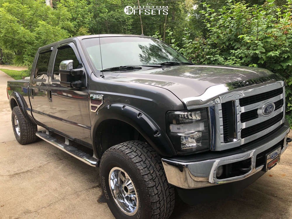 2008 Ford F-250 Super Duty with 17x10 -44 Moto Metal Mo971 and 33/12 ...