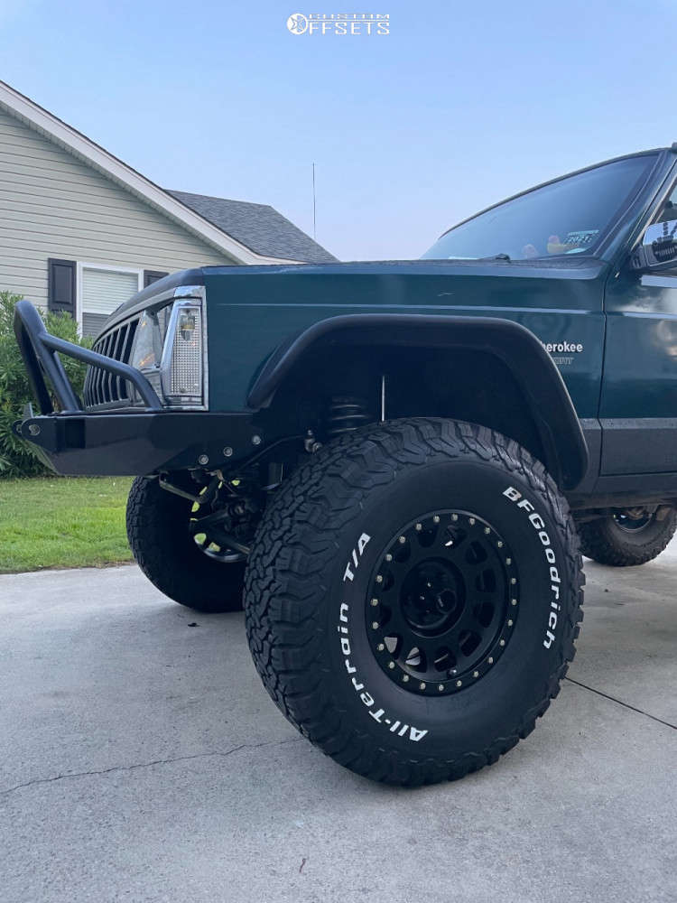 1996 Jeep Cherokee with 16x8 0 Method Mr305 and 35/12.5R16 BFGoodrich All Terrain TA KO2 and ...