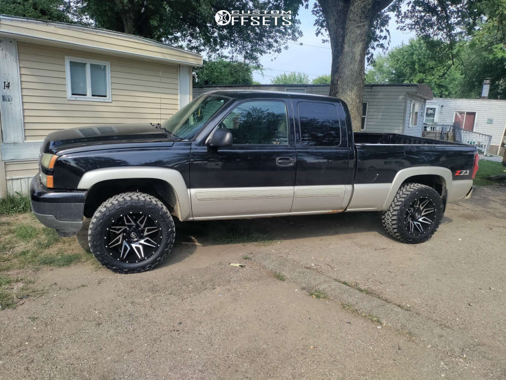 2006 Chevrolet Silverado 1500 with 20x10 -25 XF Offroad Xf-218 and 33/ ...
