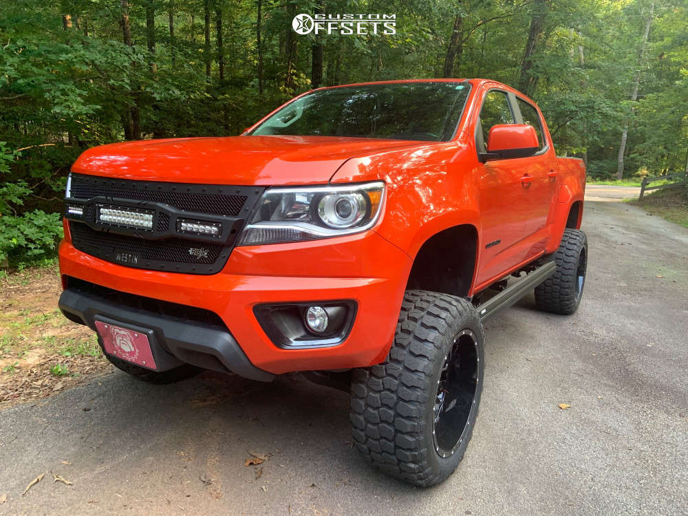2016 Chevrolet Colorado with 20x12 -44 American Offroad A108 and 33/12 ...