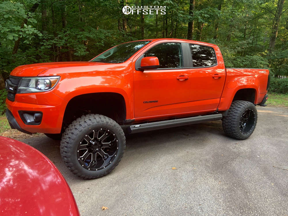 2016 Chevrolet Colorado with 20x12 -44 American Offroad A108 and 33/12 ...