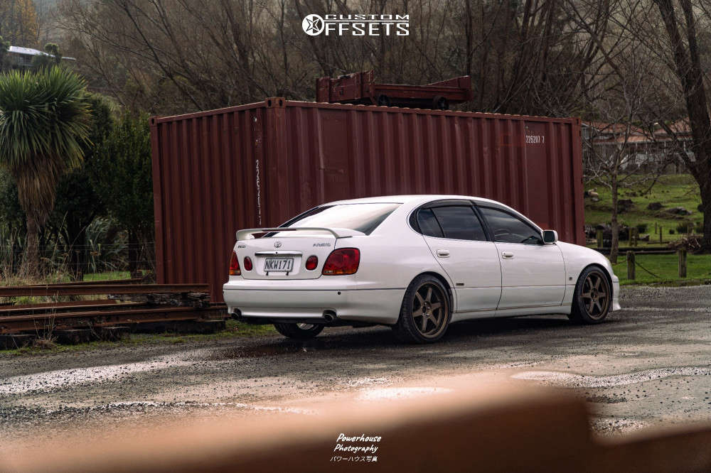 2000 Lexus GS300 with 19x8.5 29 Rays Engineering Te37 and 235/35R19 ...
