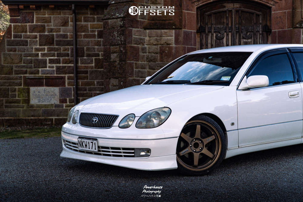 2000 Lexus GS300 with 19x8.5 29 Rays Engineering Te37 and 235/35R19 ...