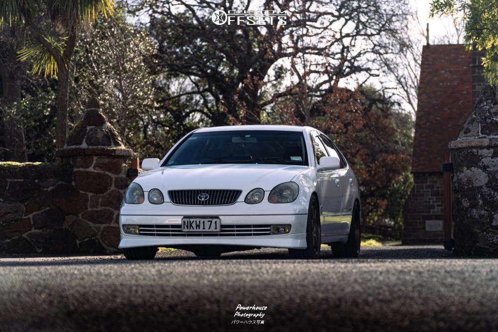 2000 Lexus GS300 with 19x8.5 29 Rays Engineering Te37 and 235/35R19 ...