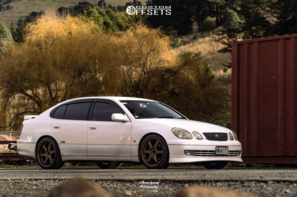 2000 Lexus GS300 with 19x8.5 29 Rays Engineering Te37 and 235/35R19 ...