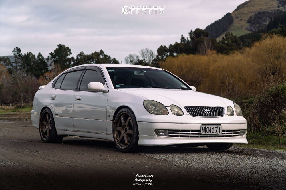 2000 Lexus GS300 with 19x8.5 29 Rays Engineering Te37 and 235/35R19 ...