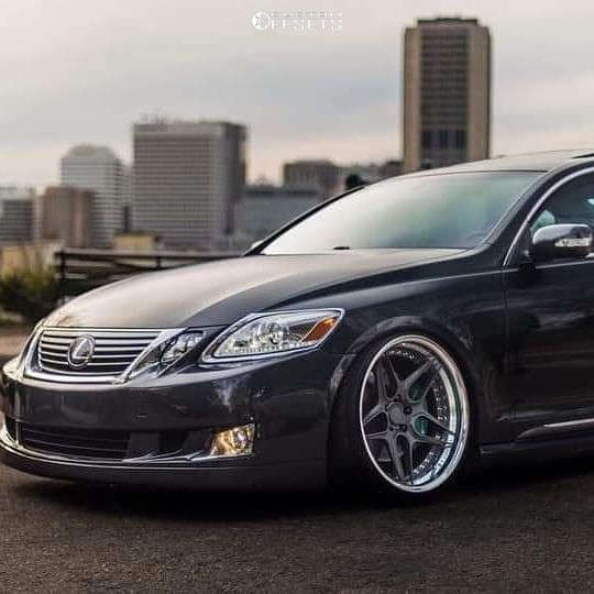 2007 Lexus GS350 with 20x10 0 SevenK Orca and 225/35R20 Continental Extremecontact Sport and Air ...