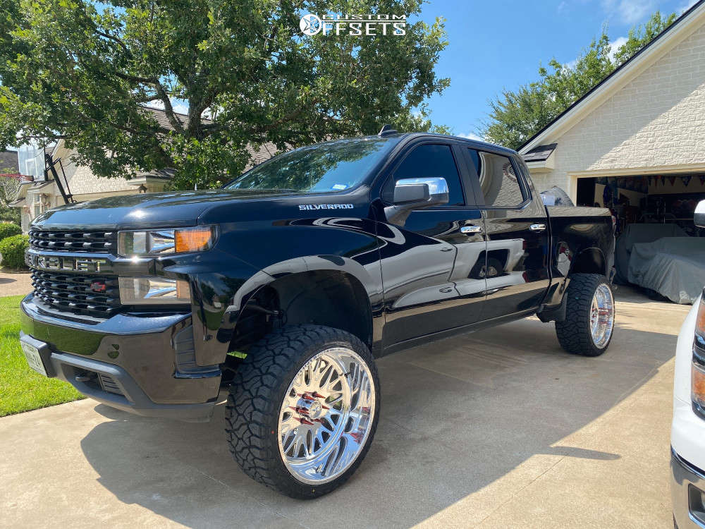 2019 Chevrolet Silverado 1500 with 24x12 -40 American Force Locus Ss ...