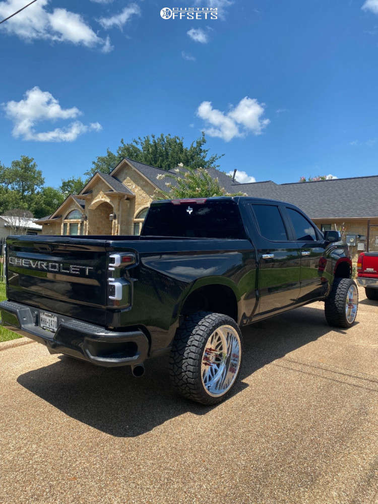 2019 Chevrolet Silverado 1500 with 24x12 -40 American Force Locus Ss ...