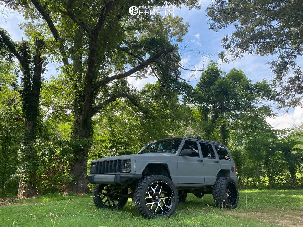 1999 Jeep Cherokee with 22x12 -55 Vision 360 and 33/13.5R22 Versatyre ...
