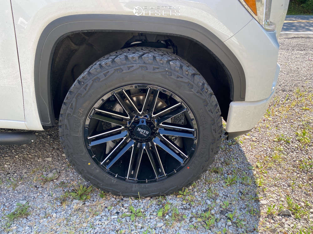 2021 GMC Sierra 1500 with 22x10 -18 Moto Metal Mo998 and 35/12.5R22 ...