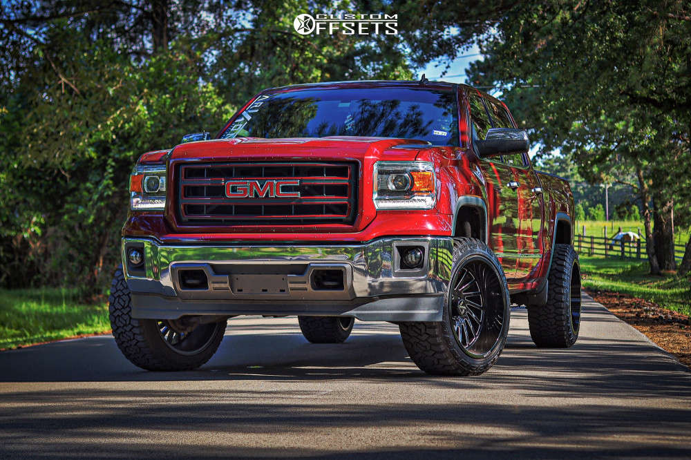 2014 GMC Sierra 1500 with 22x12 -51 ARKON OFF-ROAD Caesar and 33/12 ...