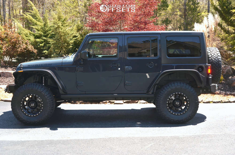 2016 Jeep Wrangler JK with 17x8.5 0 Raceline 7x and 35/12.5R17 Kenda ...