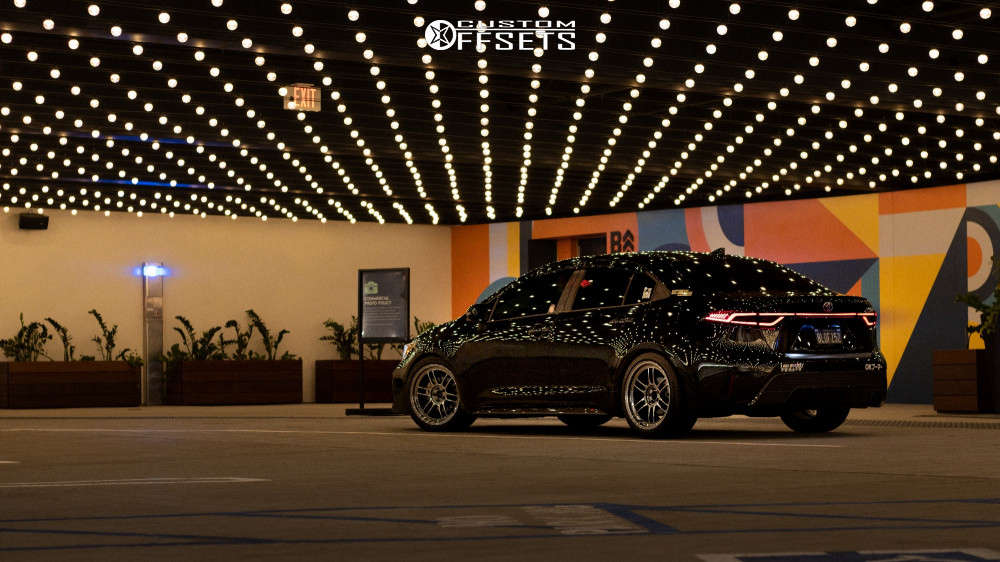 2020 Toyota Corolla with 18x9.5 38 Enkei Rpf1 and 245/40R18 Michelin ...